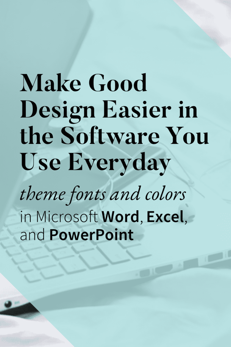 Make Good Design Easier in the Software You Use Everyday: Theme fonts ...