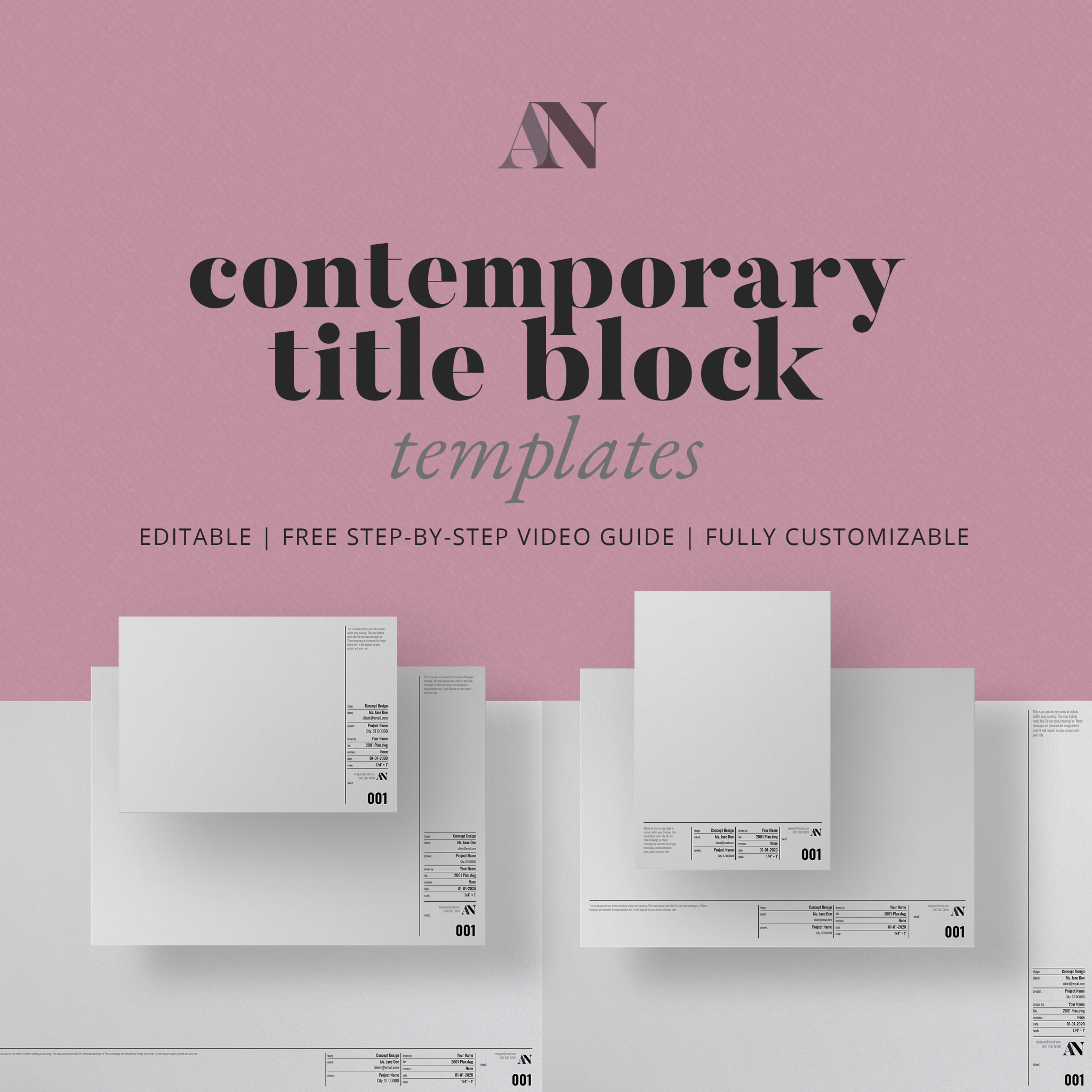 How to make an AutoCAD Title Block Template - Audrey Noakes