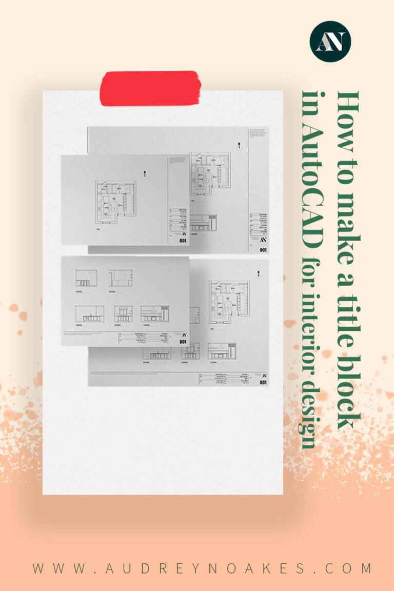 How to make an AutoCAD Title Block Template - Audrey Noakes