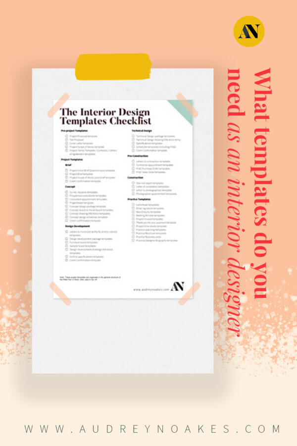 The Interior Design Templates Checklist - Audrey Noakes