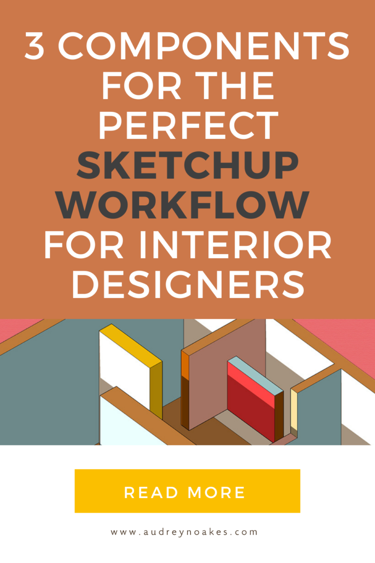 3 Components for the Perfect Sketchup Workflow for Interior Designers - Audrey Noakes